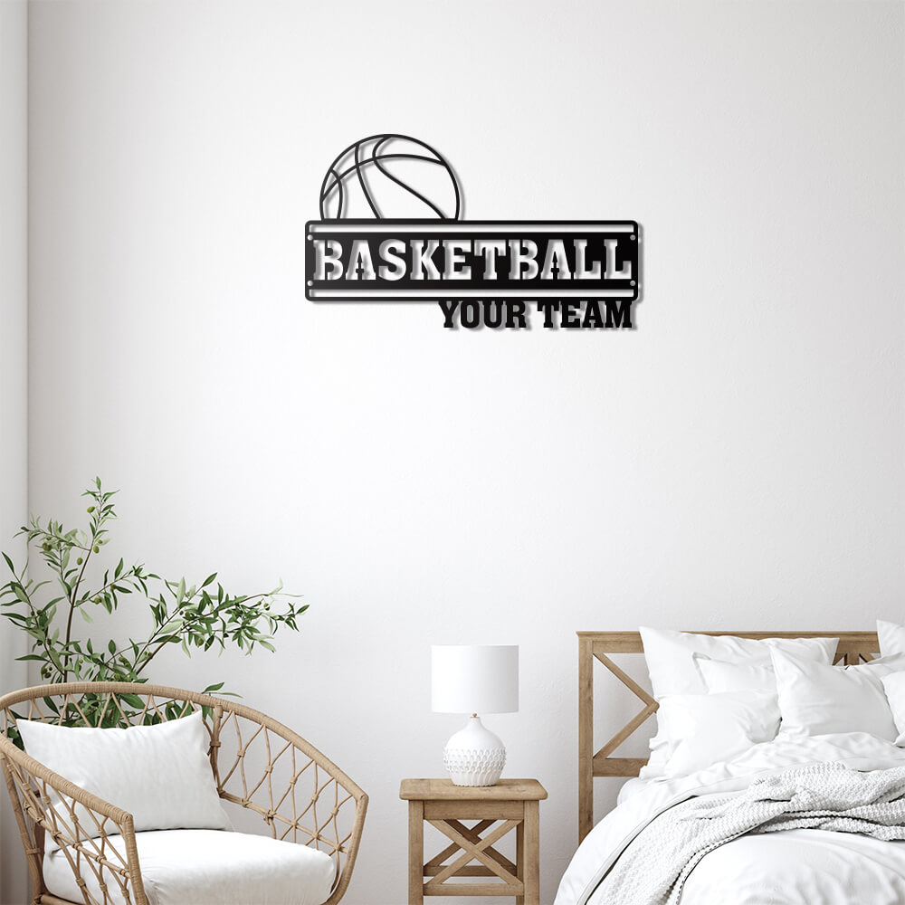Personalized Basketball Metal Sign Basketball Lover Gift - CALLIE