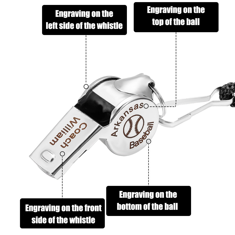 Personalized Engraved Sports Whistle Referee Whistle Coach Whistle - CALLIE