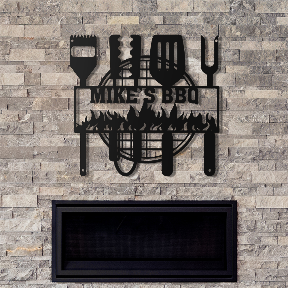 Custom BBQ Muti Tools Metal Sign Decorations - CALLIE