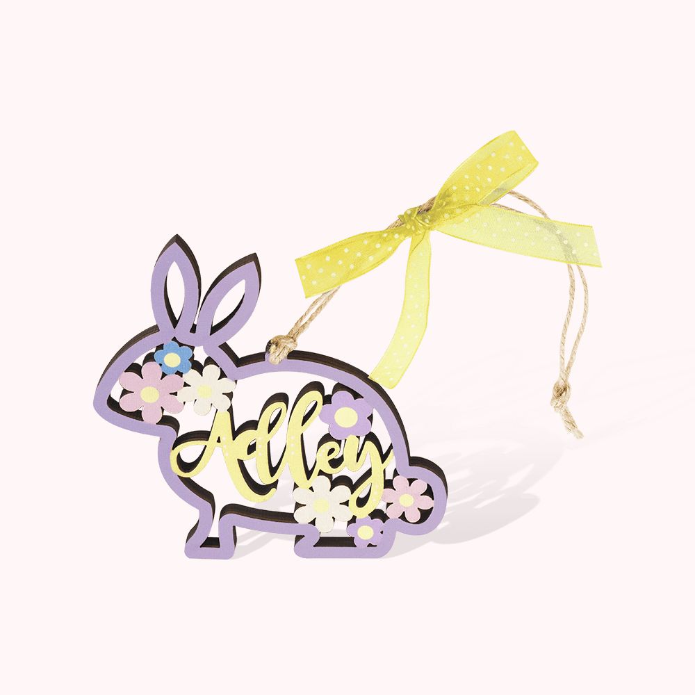 Custom Colorful Name Easter Bunny Decorations - CALLIE
