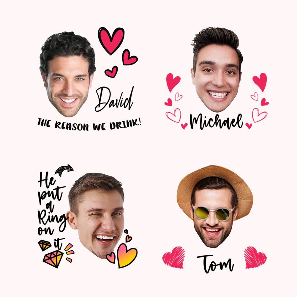 Personalized Temporary Face Tattoos for Bachelorette Party and Birthday ...