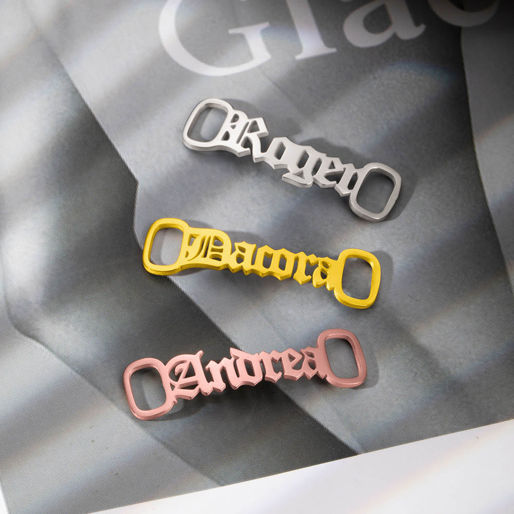 Custom Name Shoe Buckle Shoelace Clips Charm - CALLIE