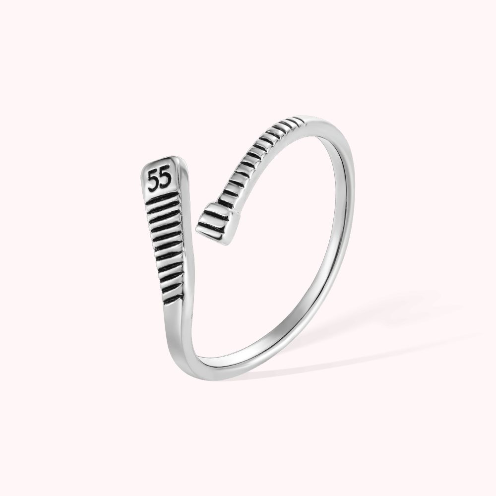 Personalized Ice Hockey Ring with Numbers for Women - CALLIE