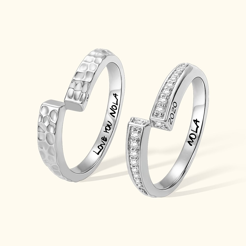 Personalized Couple Ring Combination Infinity Design - CALLIE