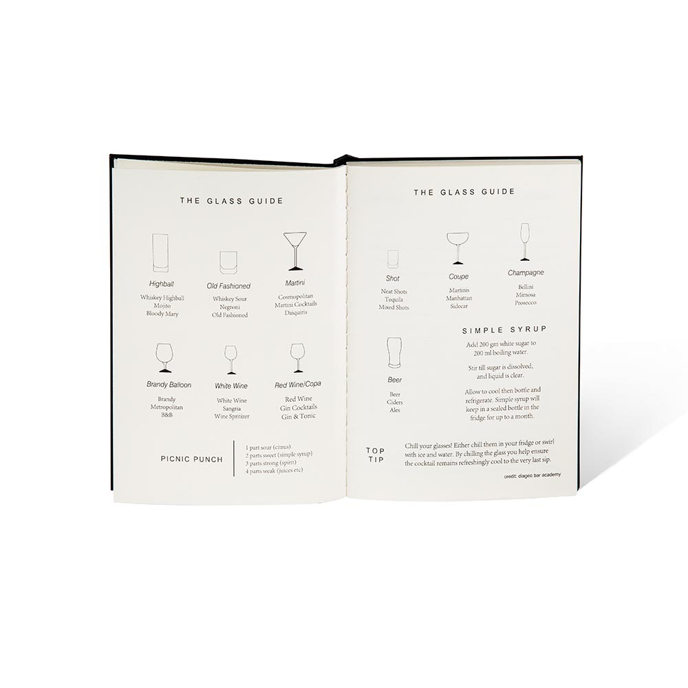 Personalized Blank Cocktail Recipe Book Notebook - CALLIE