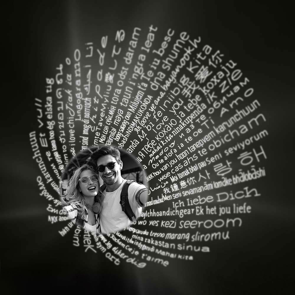 Personalized Photo Projection 100 Languages I Love You Projection Cross ...