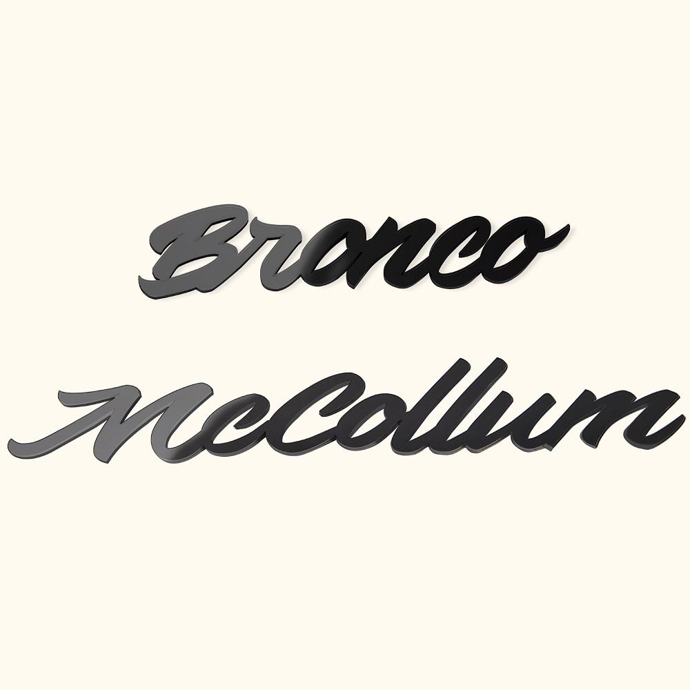 Personalized 2pcs Car Emblem Acrylic Name Badge - CALLIE