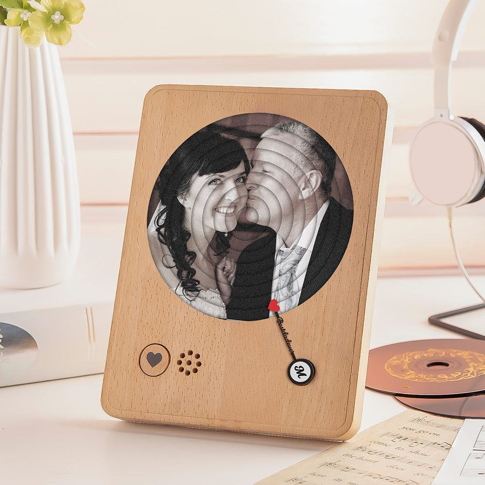 Personalized Photo Album Music Record Player for father, Gifts for ...