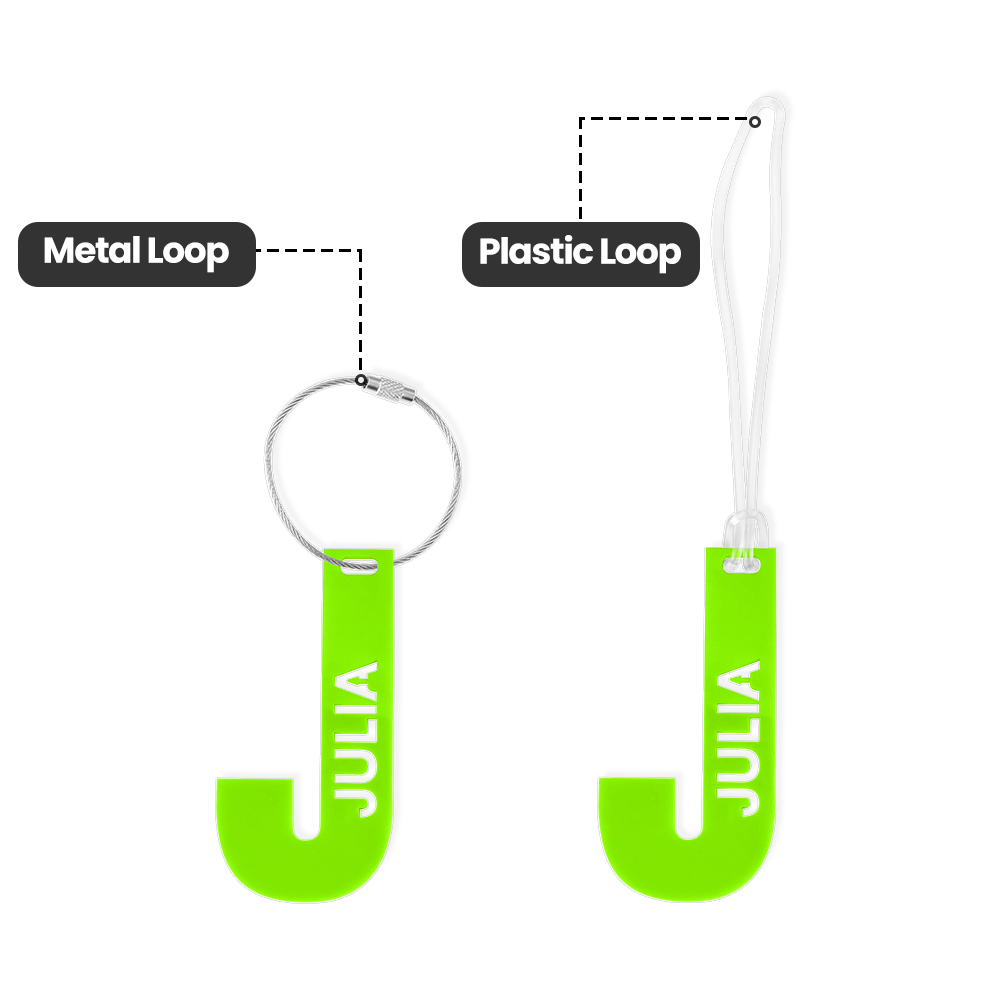 Personalized Backpack Name Tag, Custom Acrylic Backpack Name Tag - CALLIE