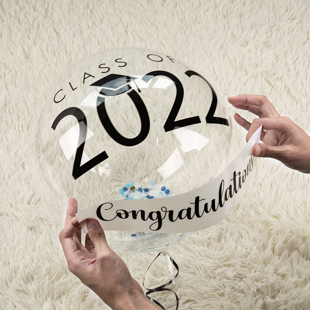 Personalized 24 Inch Graduation Confetti Balloons Set of 2 Class of ...