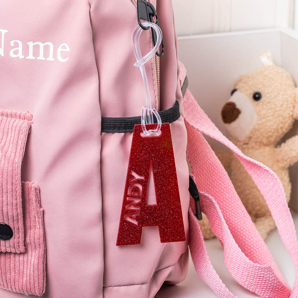 Personalized Backpack Name Tag, Custom Acrylic Backpack Name Tag - CALLIE