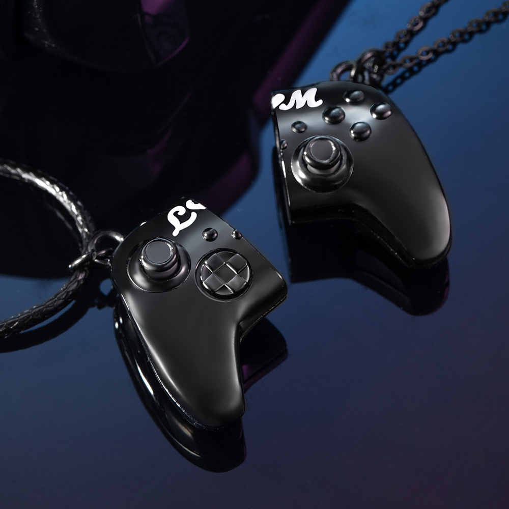 Personalized Magnetic Gamer Matching Necklace Set - CALLIE