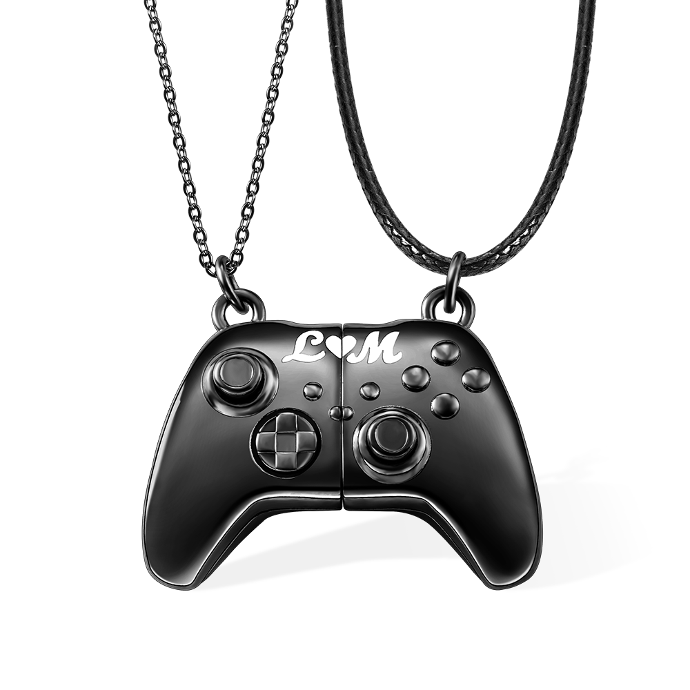 Personalized Magnetic Gamer Matching Necklace Set - CALLIE