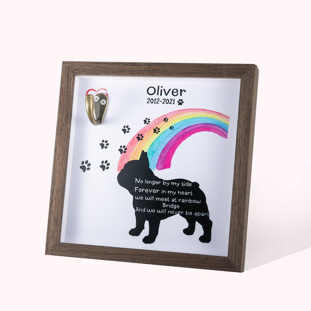 Personalised Dog Memorial Collar Sign with Hook for Pet Loss Keepsake ...