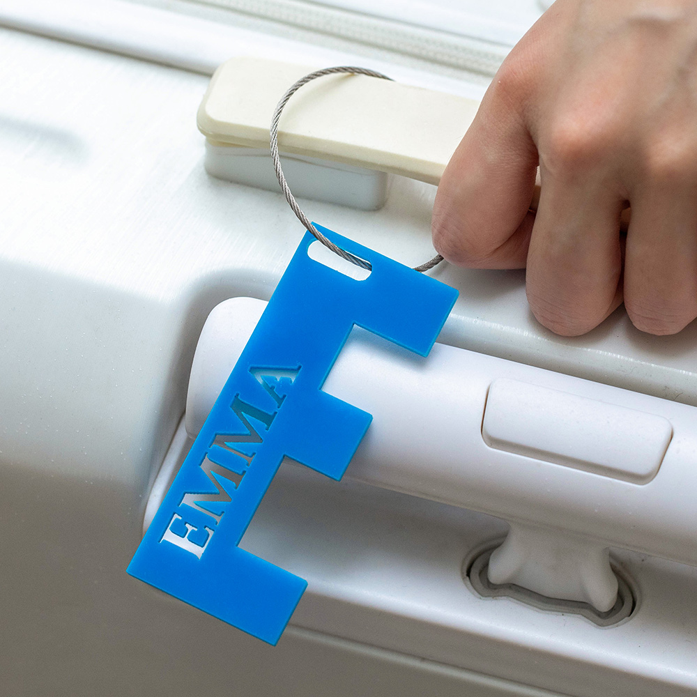 Personalized Backpack Name Tag, Custom Acrylic Backpack Name Tag - CALLIE