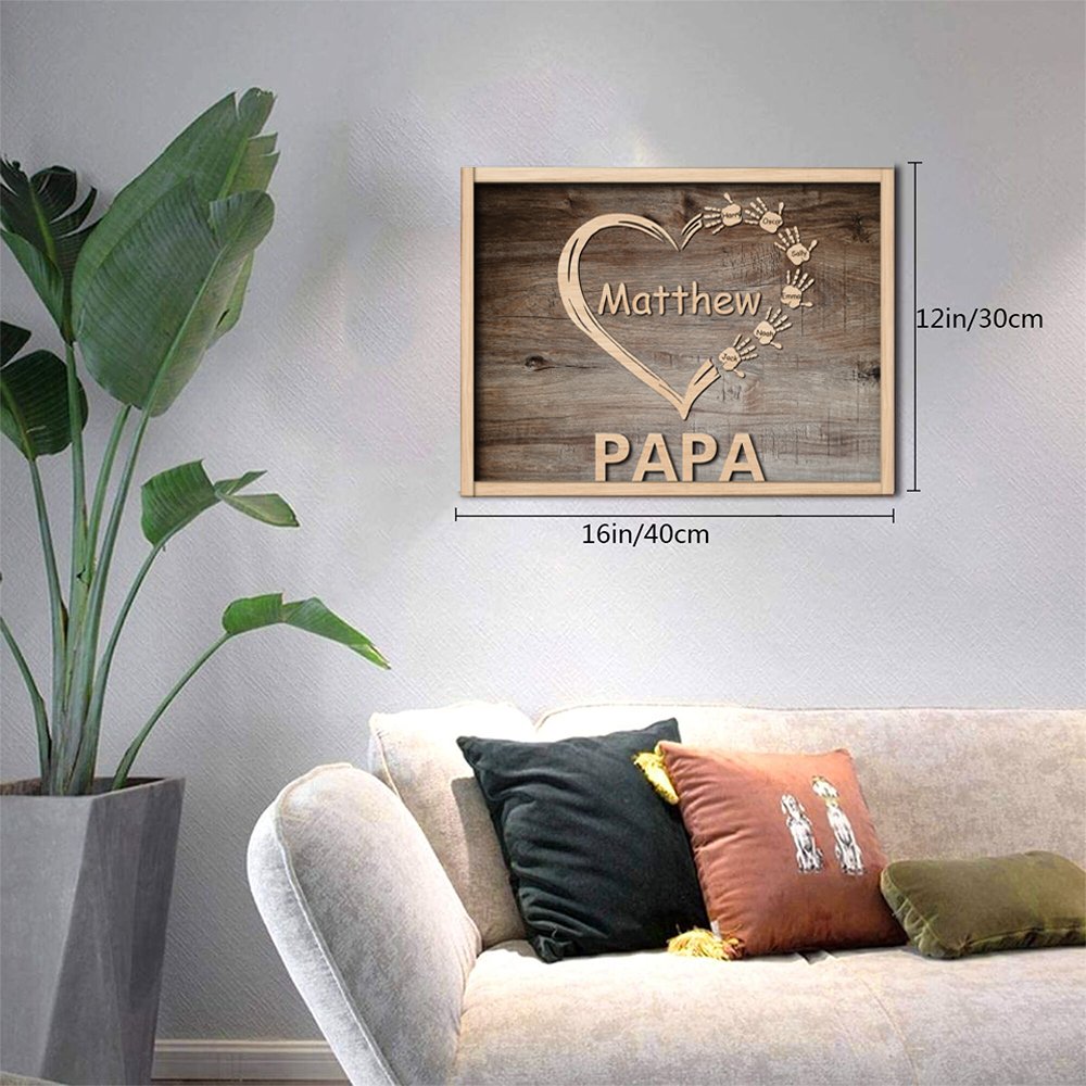 Father's Day Gift Ideas Personalized Wooden and Canvas Plaques ...