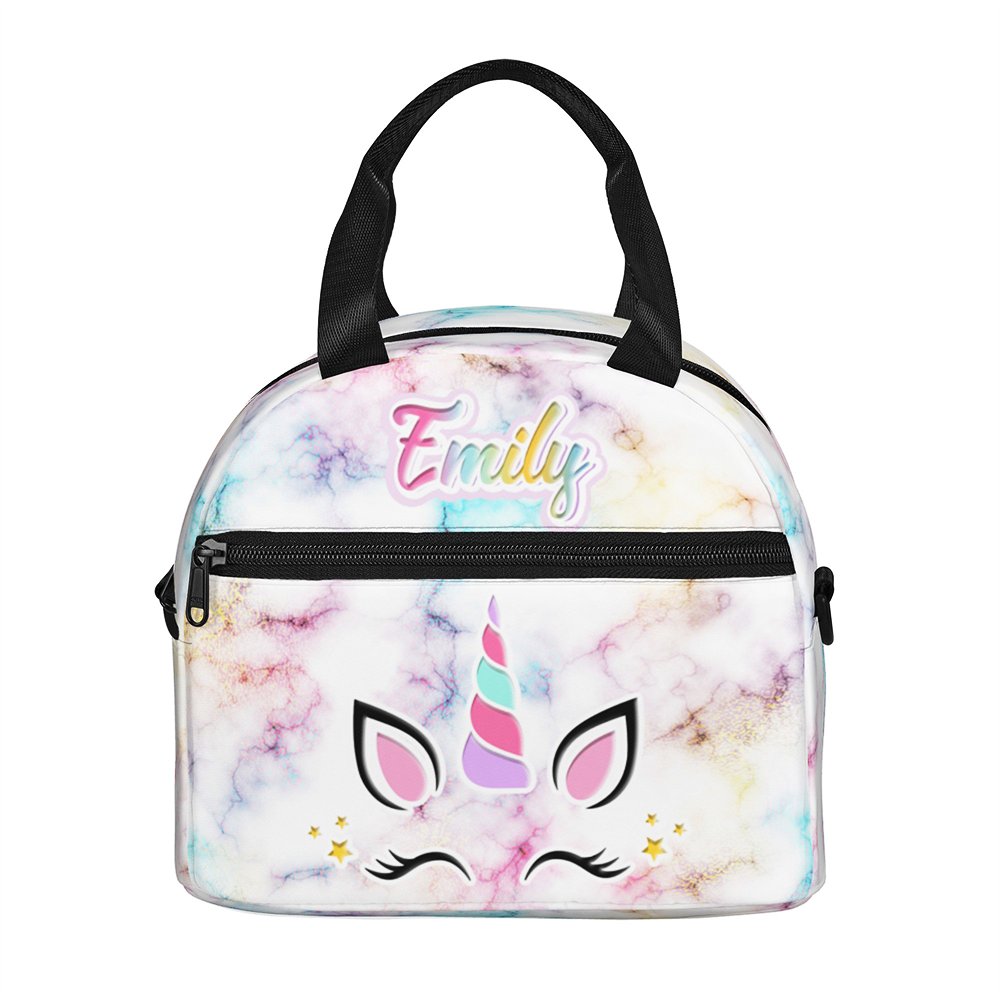 Personalized Fantasy Unicorn Lunch Bag for Kids - CALLIE