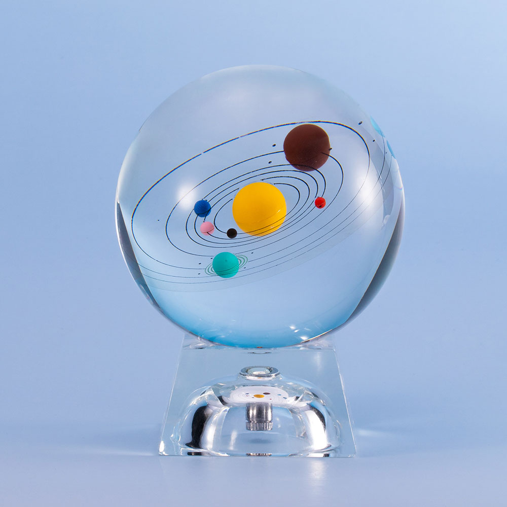 Personalized 3D Solar System Crystal Ball for Family Friends Kids Gift ...