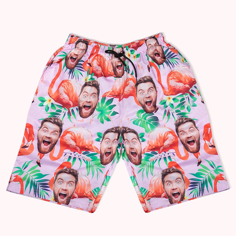 Personalized Men's Quick Dry Swim Trunks with Portrait Gift for Men ...