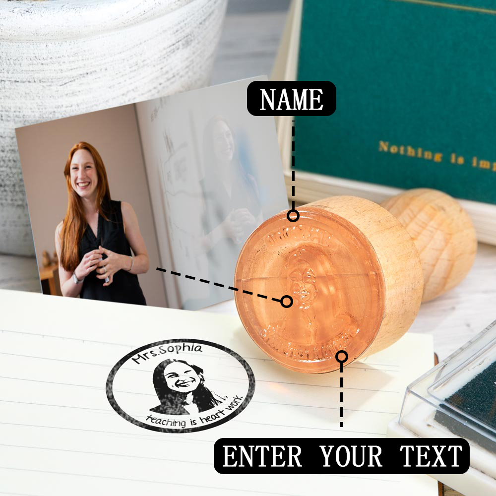 Custom Unique Photo Portrait Stamps - CALLIE