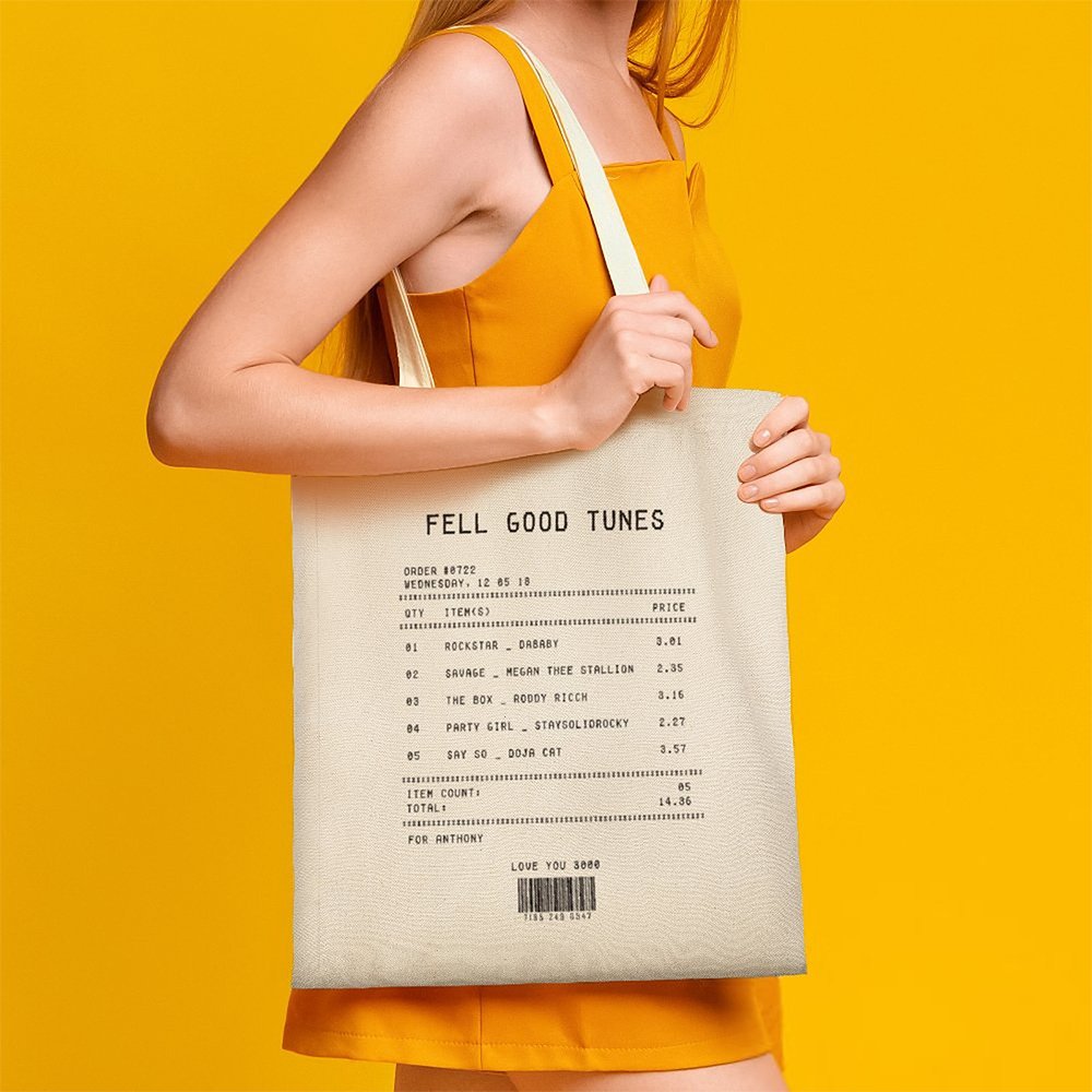 Personalized Sheet Music Canvas Bag for Singer/Composer/Music Majors ...