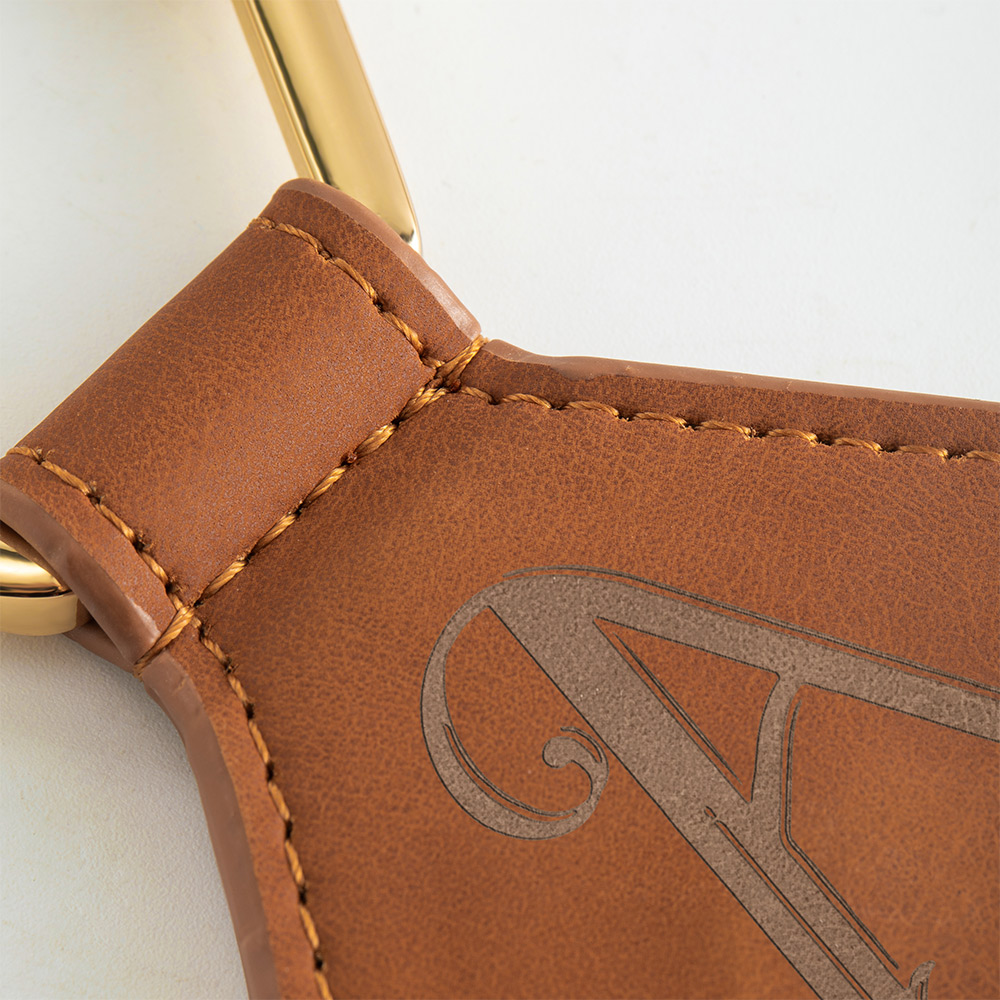 Personalized Stylish Strong Magnetic Leather Hat Clip with Initial Set ...