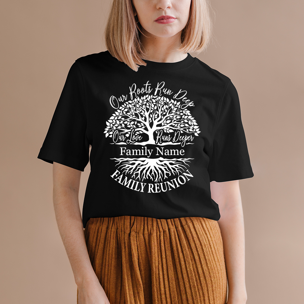 Personalisierte Our Roots Run Deep Our Love Runs Deeper Familientreffen ...