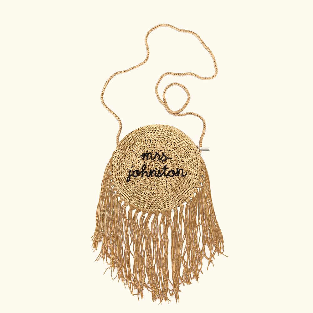 Personalized Embroidery Mrs Purse with Tassels Bridal Shower Gift ...