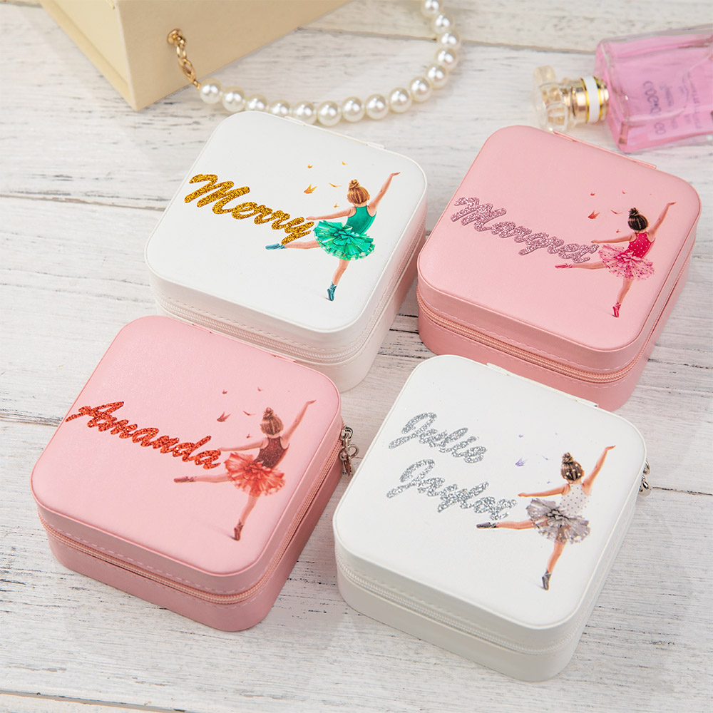 Personalized Leather Name Ballet Dancer Ballerina Jewelry Box for Women ...