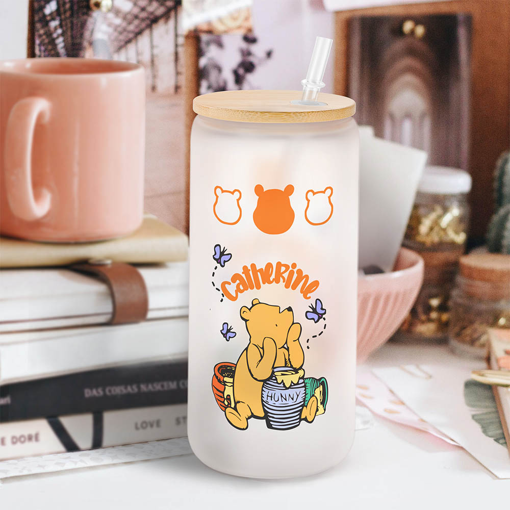 Personalised Classic Winnie the Pooh Cup Tumbler Pooh Bear Gifts Glass ...