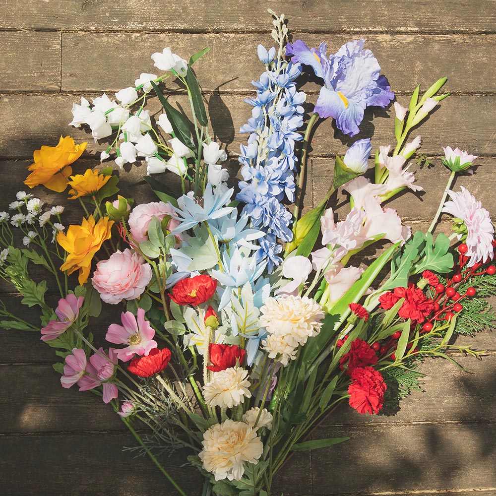 Personalized Family Member Birth Flower Artificial Bouquet/Bouquet of ...