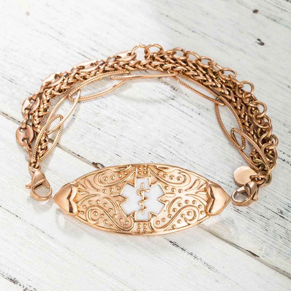 Personalized Star of Life Adjustable Medical Alert ID Emergency Multi ...