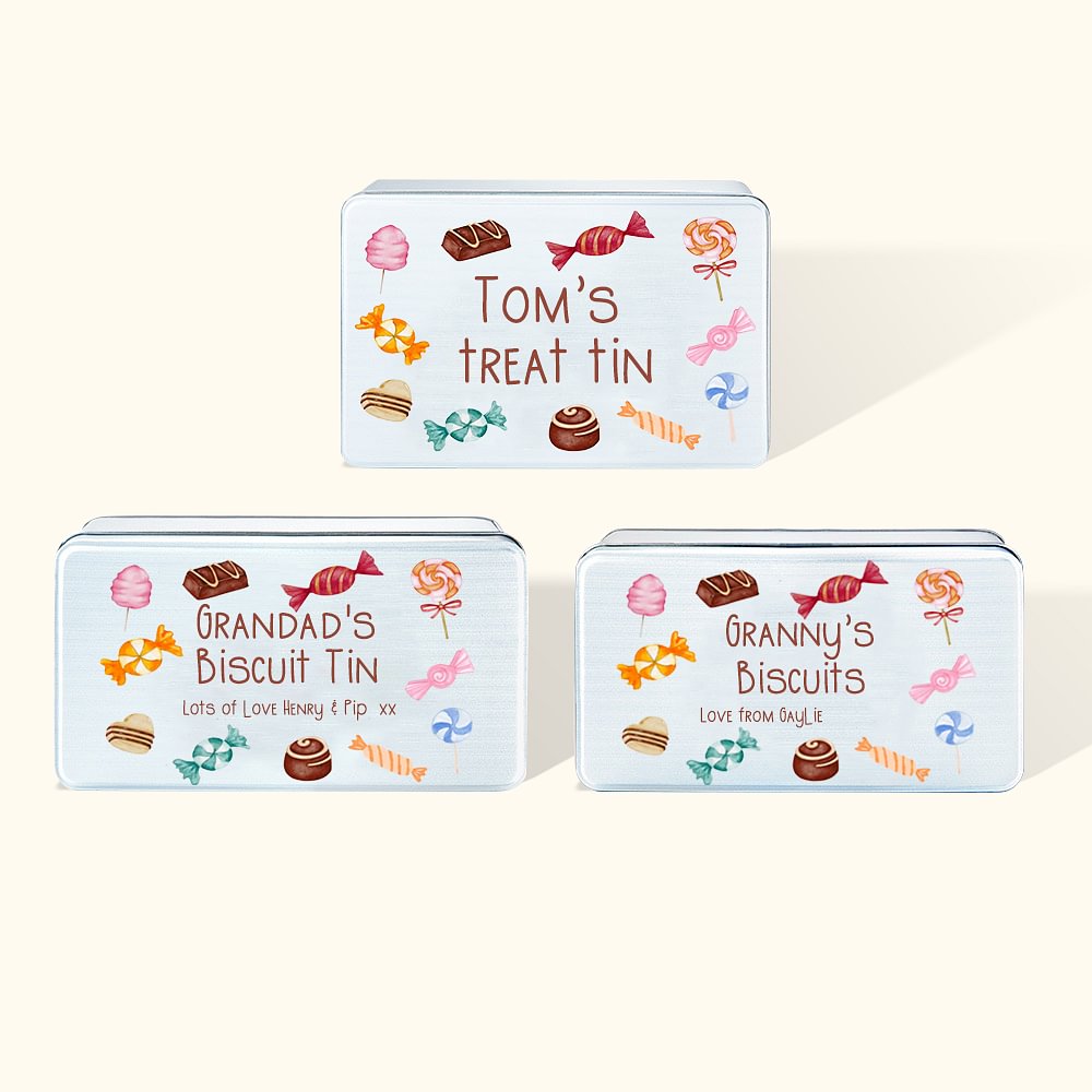 Personalized Sweet Treat Tin for Family Children Grandparents Gift - CALLIE