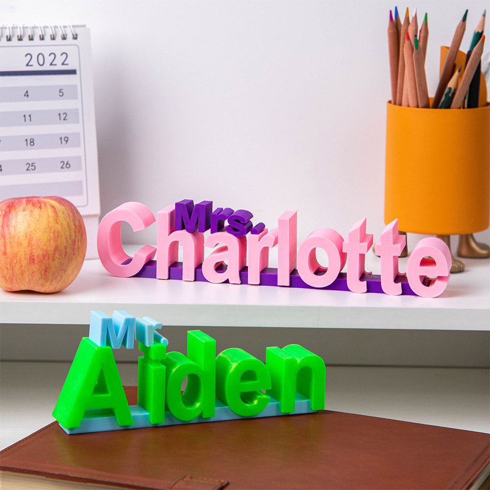 Personalized Desk Name Plate Sign - CALLIE