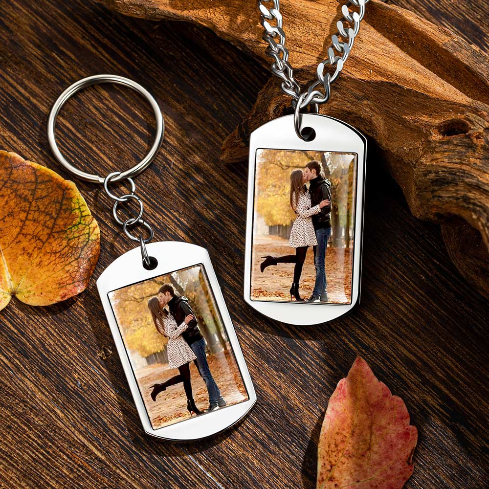 Personalized Photo Dog Tag Keychain/Necklace - CALLIE