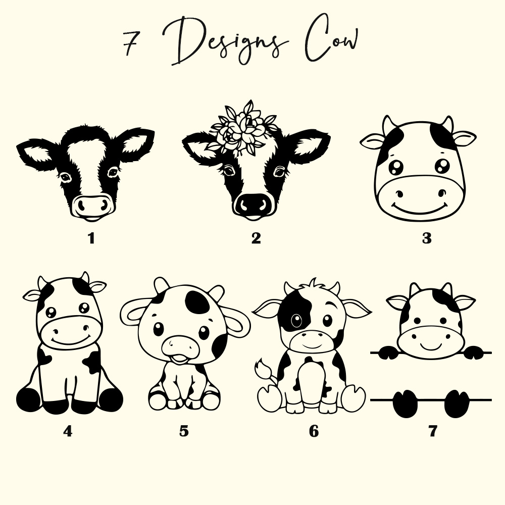Personalized Cute Cow Cutlery Sets Gift - CALLIE