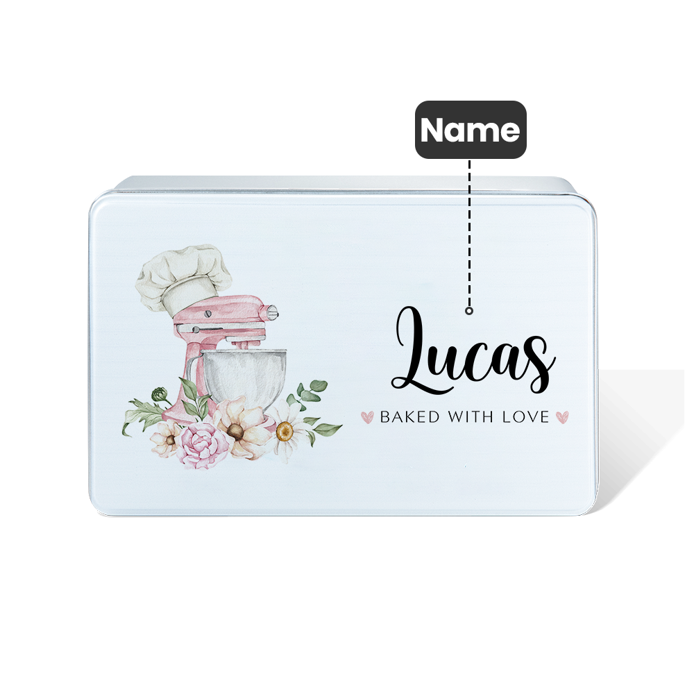 Personalized Baking Tin Baked By Name - CALLIE