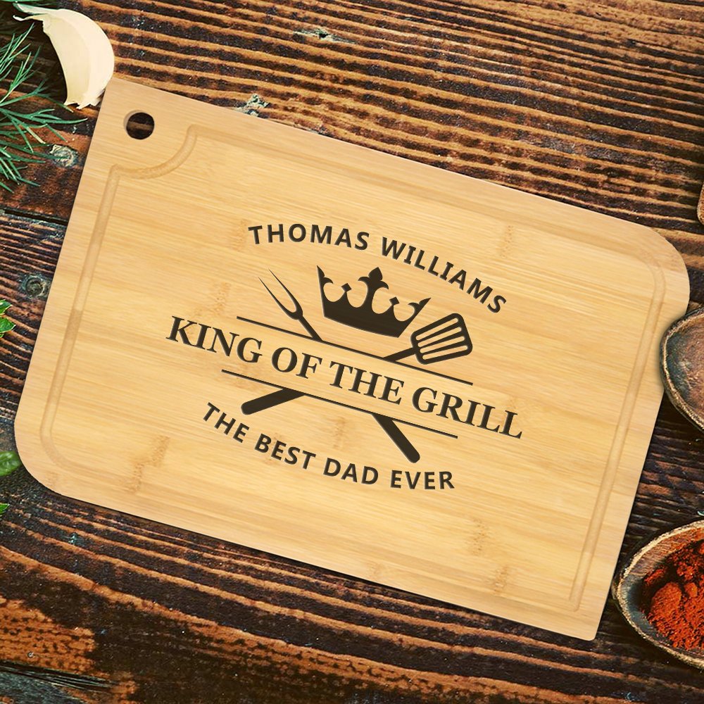 Personalized Laser Engraved Wooden Cutting Board for Best Father's Day ...