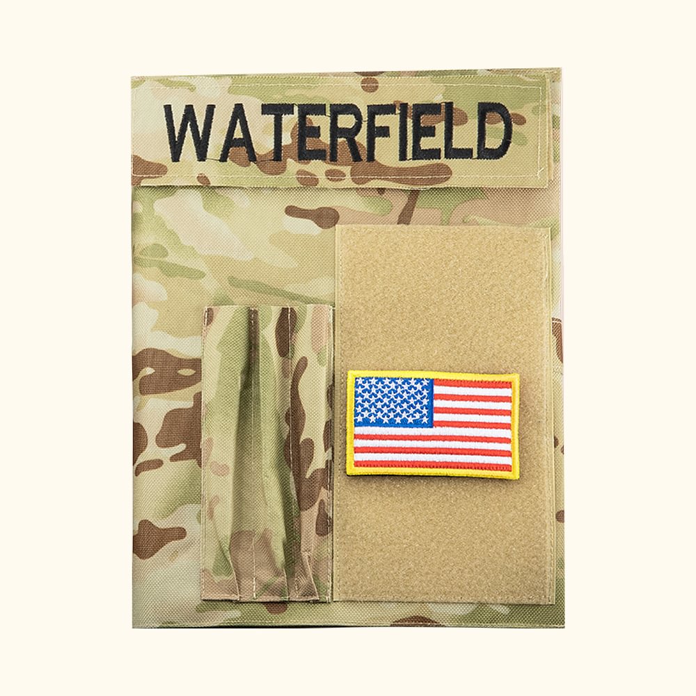 Personalized Military Waterproof Book Cover With Embroidery Name ...