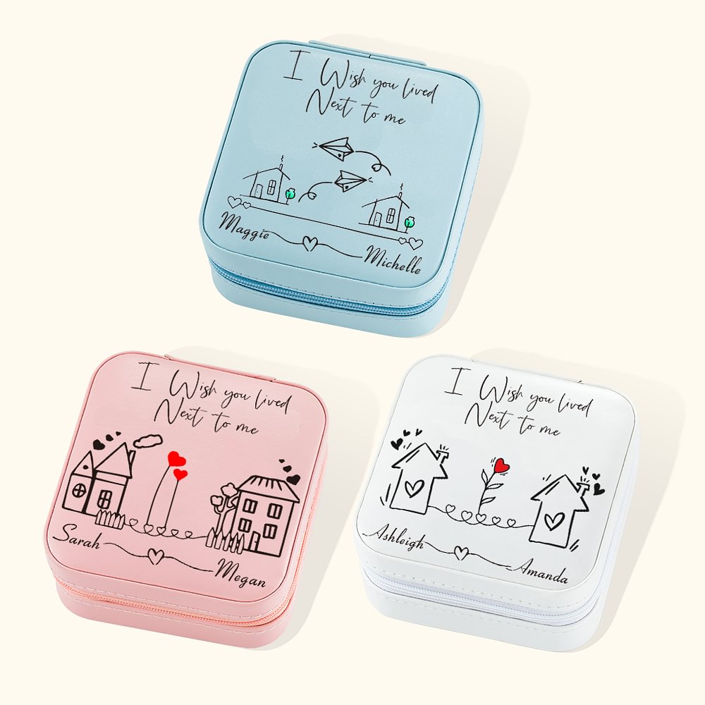 Personalized Long Distance Girlfriend Jewelry Box - CALLIE