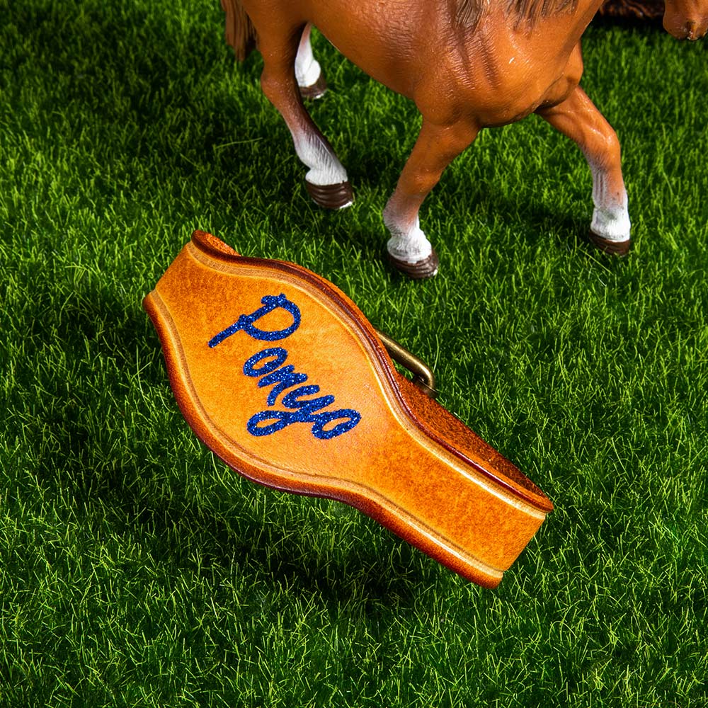 Personalized 2 Pcs Cowhide Leather Saddle Stirrup Hobbles with ...