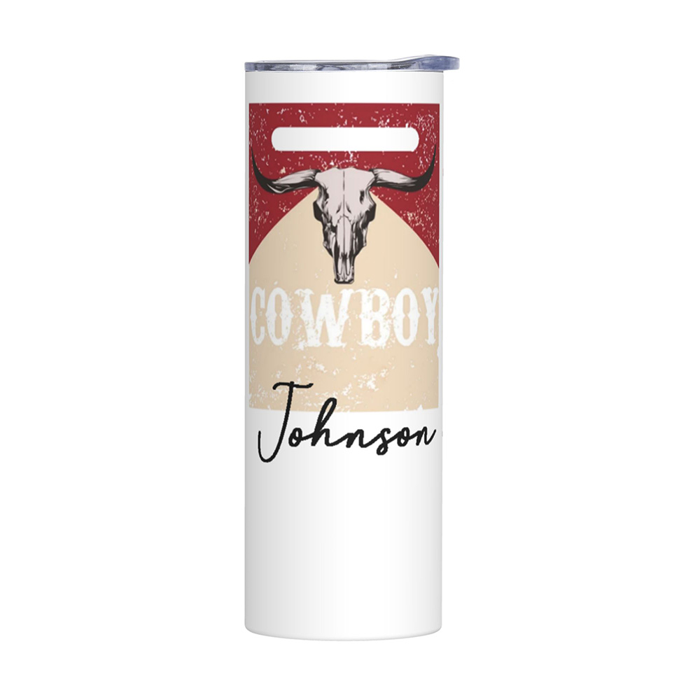 Personalized Cowboy Tumbler Cup for Cowboy Crowd - CALLIE