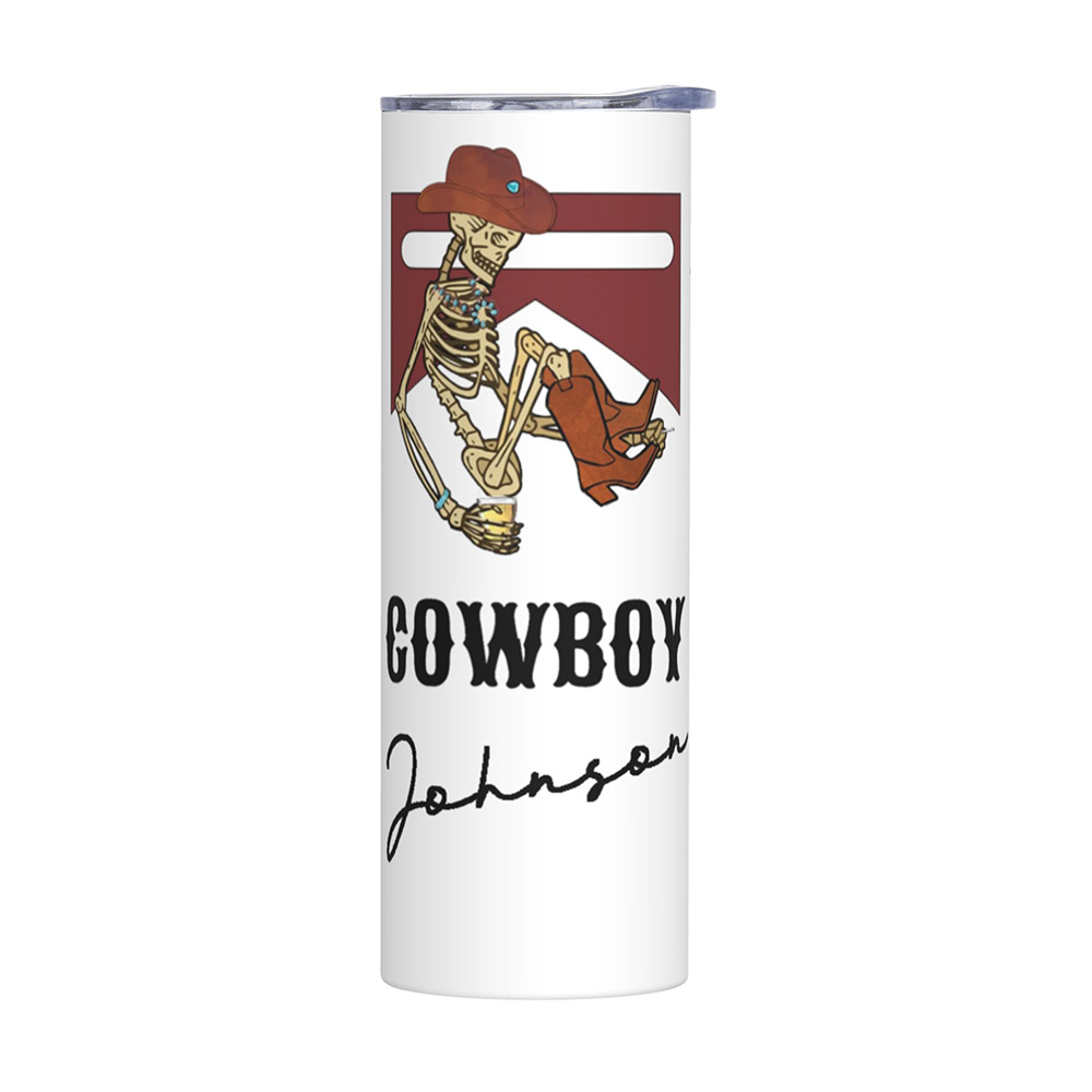 Personalized Cowboy Tumbler Cup for Cowboy Crowd - CALLIE
