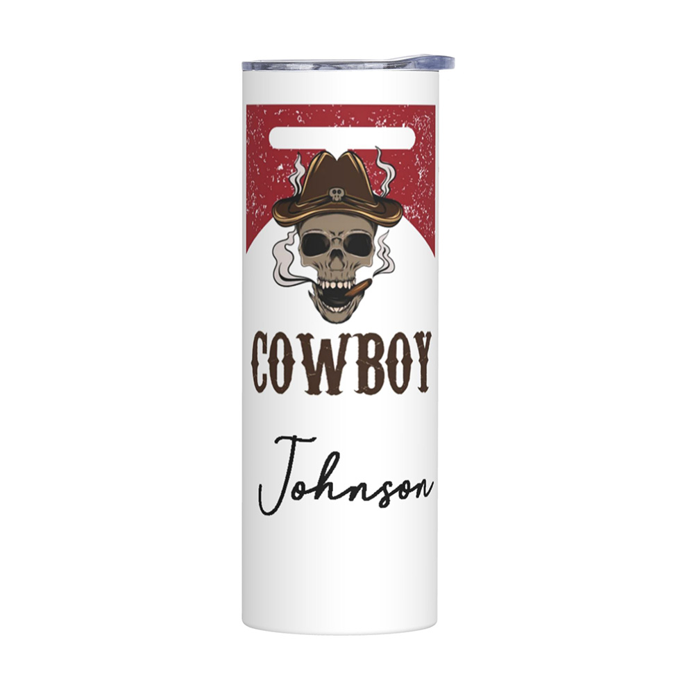 Personalized Cowboy Tumbler Cup for Cowboy Crowd - CALLIE