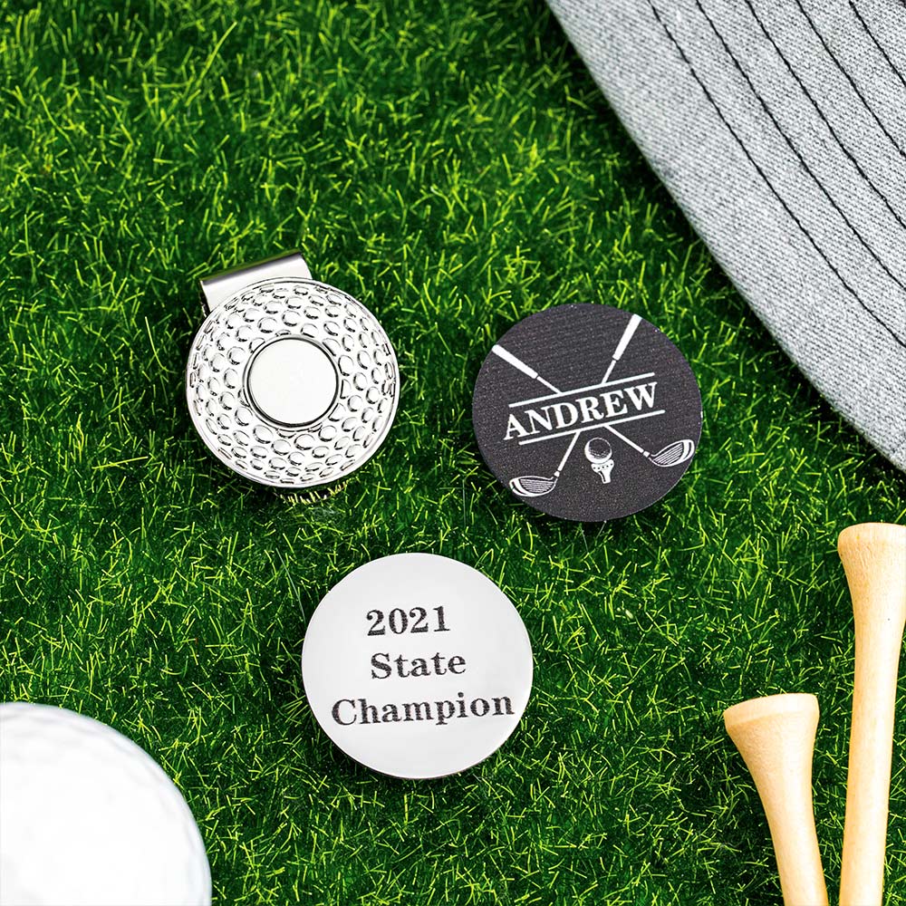 Personalized Golf Ball Marker Magnetic Hat Clip with Name Premium ...