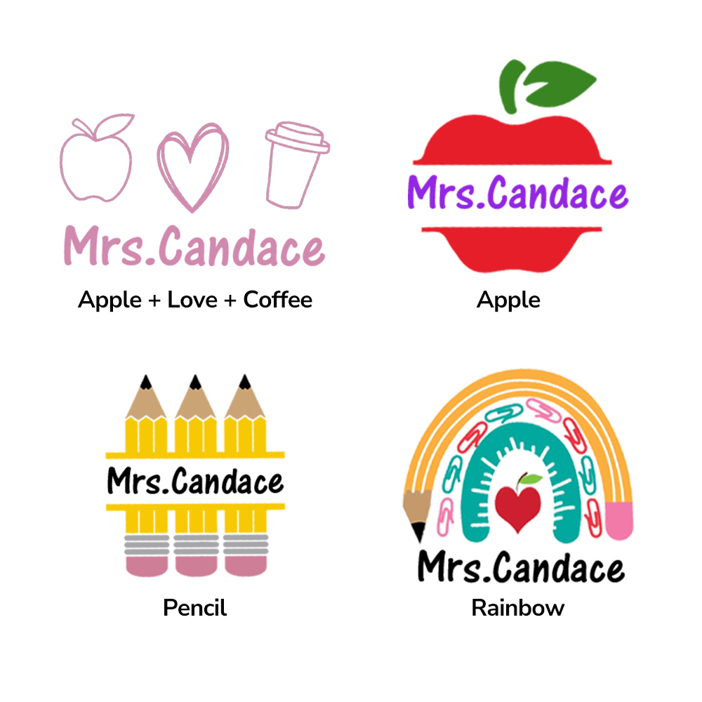 Personalized Teacher Jute Tote Bag with Name for Teacher Appreciation ...