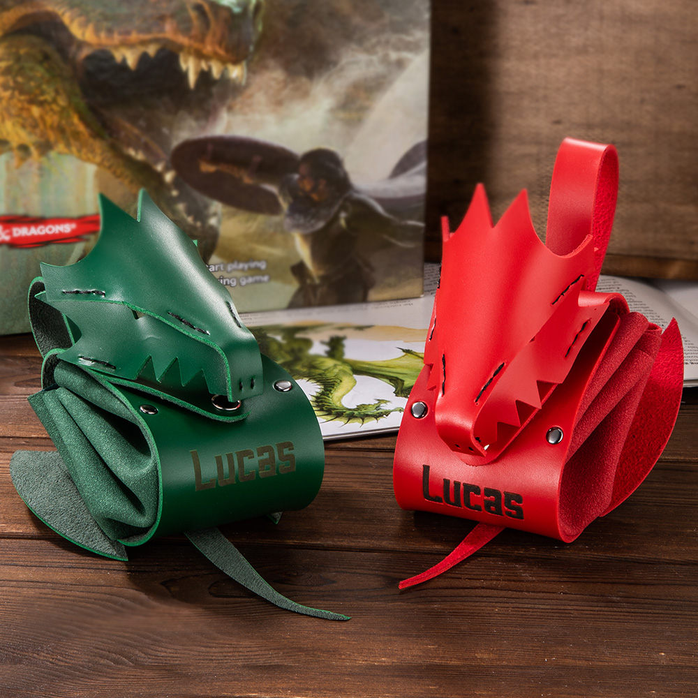 Personalized Baby Dragon Engraved Hoarding Pouch Bag DND Dice Bag with ...