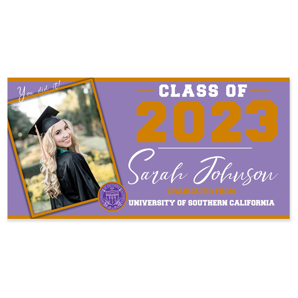 Personalized Graduation Banner Graduation Announcement Graduation Gift ...