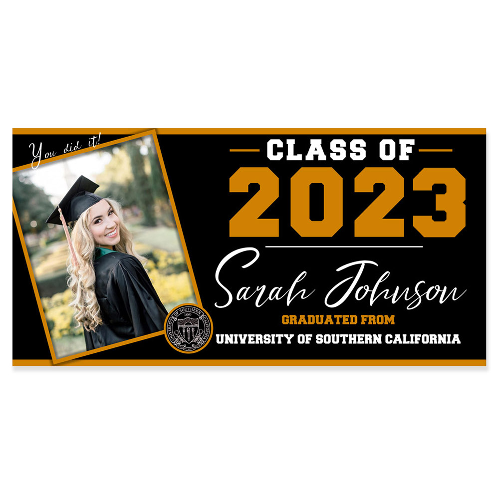 Personalized Graduation Banner Graduation Announcement Graduation Gift ...