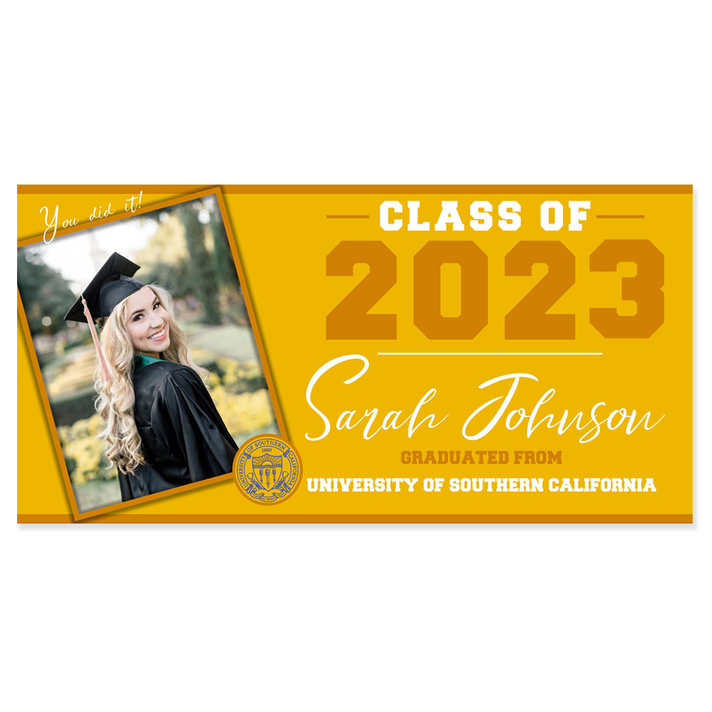 Personalized Graduation Banner Graduation Announcement Graduation Gift ...